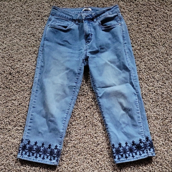 croft & barrow | Jeans | Croft Barrow Blue Embroidered Jeans | Poshmark